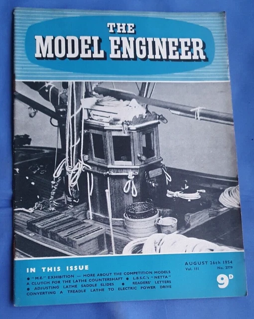 THE MODEL ENGINEER Magazine - Vol. 111 No. 2779 - 26th August 1954 £1. ...