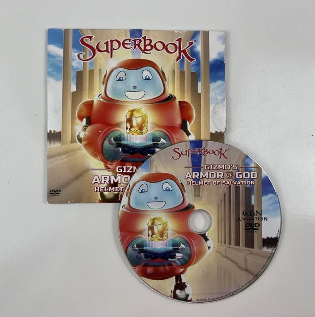 CBN ANIMATION DVD Superbook Gizmo’s Armor of God Helmet of Salvation ...