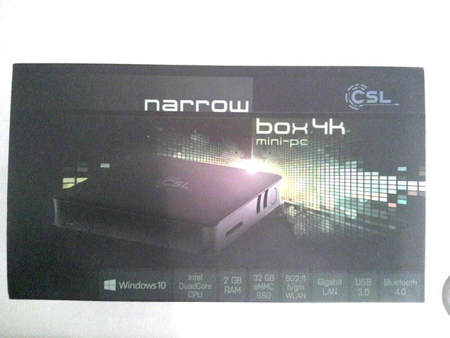 CSL NARROW BOX 4K mit Window 10 EUR 180,00 - PicClick DE