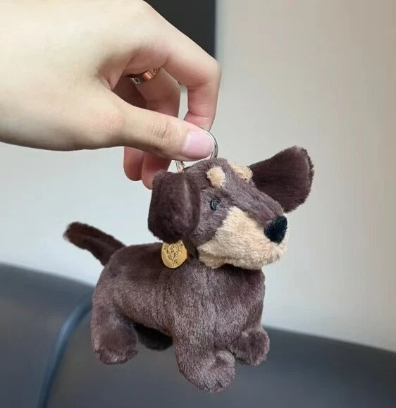 JELLYCAT OTTO THE Dachshund Keychain: London Plush w/Dust Bag Gift £20. ...