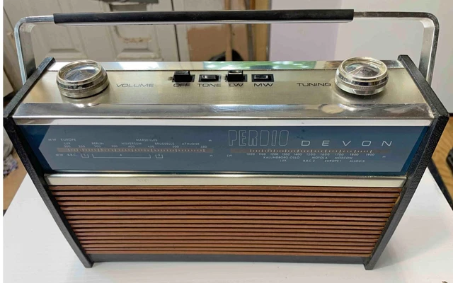 VINTAGE PERDIO DEVON MW/LW Transistor Radio very rare. £15.00 - PicClick UK