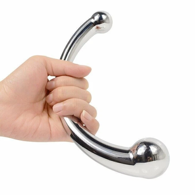 STAINLESS STEEL-PROSTATE-MASSAGER-ANAL-DILDO-BUTT-G-SPOT-STIMULATOR-MEN ...