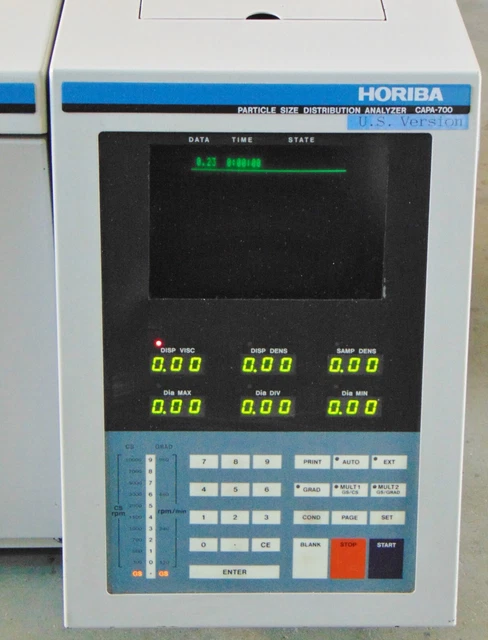 HORIBA CAPA 700 Particle Size Distribution Analyzer comes with ...