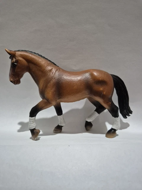 SCHLEICH HORSE HANOVERIAN Mare Dressage farm life rare retired figure ...
