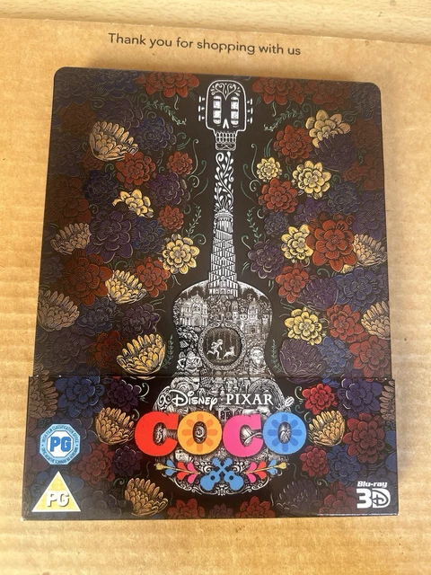 DISNEY PIXAR COCO - Reg Free 3D & 2D Blu Ray Steelbook - Rare! LIKE NEW ...