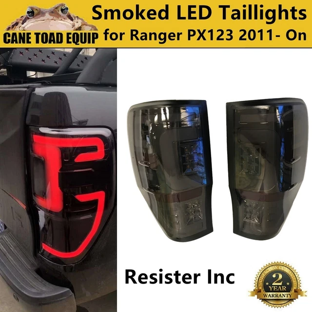 SMOKED LED REAR Tail Lights for Ford Ranger PX1 PX2 PX3 Wildtrak 2011 ...