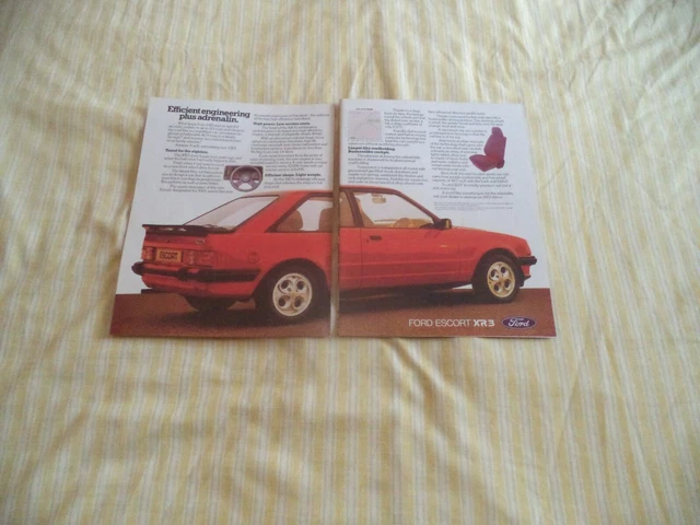 FORD ESCORT XR3 vintage magazine advert £6.00 - PicClick UK