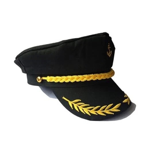 YACHT CAPTAIN HAT, AdjustableBoat Ship Sailor Captain Cap, Boat Navy ...