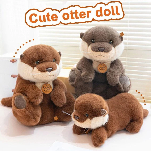 TOY 30CM STUFFED Animal Otter Stuffed Dolls Otter Plush Toy Simulation Otter# £10.58 - PicClick UK