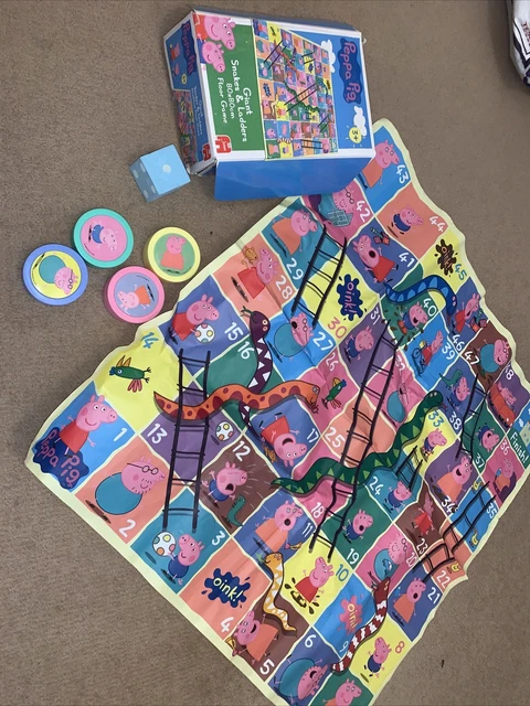 Peppa Pig Large Floor Snakes And Ladders Game Kids To - vrogue.co