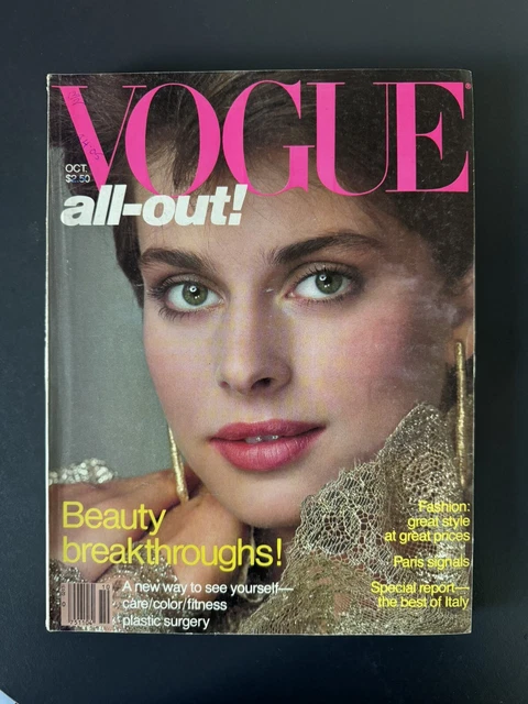 VOGUE US OCTOBER 1981 magazine thick issue Nastassia Kinski 600 pages ...