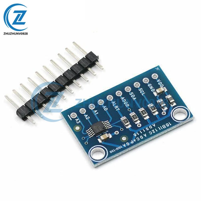16 BIT I2C ADS1115 Module ADC 4 Channel with Pro Gain Amplifier for ...