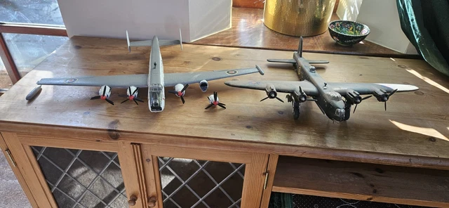 WW2 LANCASTER BOMBER and One Other Bomber / Big 4 Engined Plane Model ...
