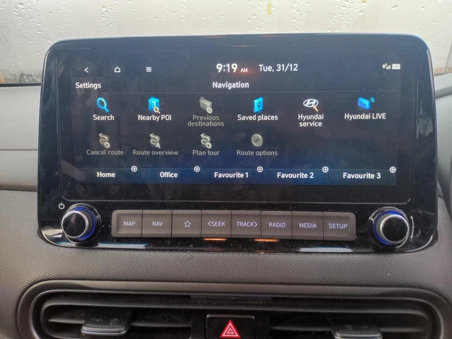 HYUNDAI KONA STEREO Sat Nav Head Unit Display 96560Cm601Nvc Mk1 2020 ...