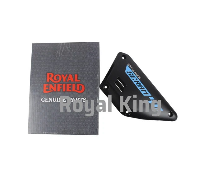 ROYAL ENFIELD &GRAPHITE Blue Scram 411" Left "Side Panel With Sticker ...