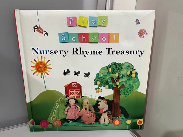 PLAY SCHOOL NURSERY Rhyme Treasury large hardcover picture story book ...