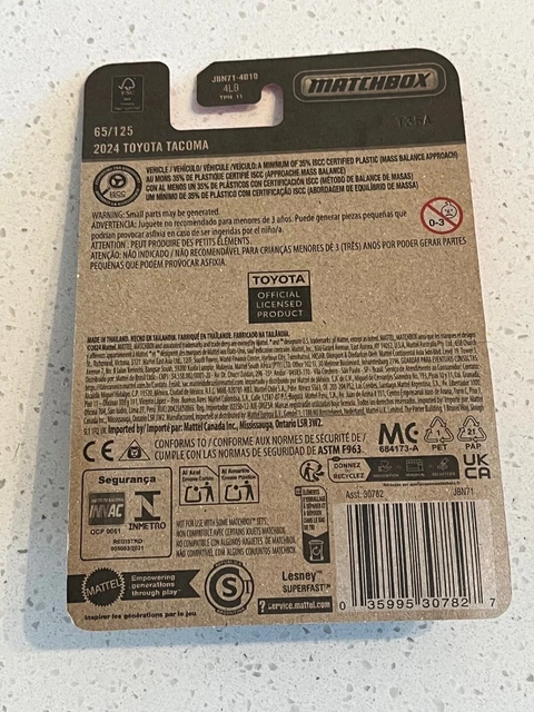 MATCHBOX - 2025 Mainline 65/125 2024 Toyota Tacoma (BBJBN71) $10.50 ...