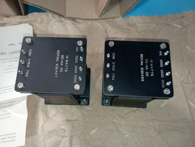 PARTRIDGE AUDIO OUTPUT Transformers in Single Ended Tube 2A3 300B PX4 UX250 NOS £855.29 ...