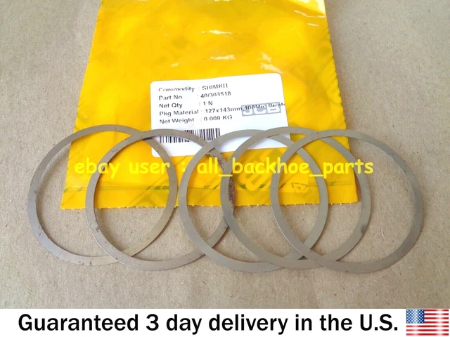 JCB BACKHOE - Genuine Jcb Kit Shim 64.5 Od X 57 Id, 5 Pcs. (Part No. 40 ...