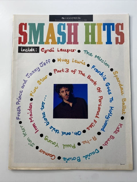 BOB GELDOF : Smash Hits Magazine -1986 - Jim Kerr Poster / £16.95 ...