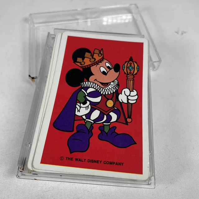 KING MICKEY MOUSE Playing Card Deck Walt Disney Productions Vintage ...