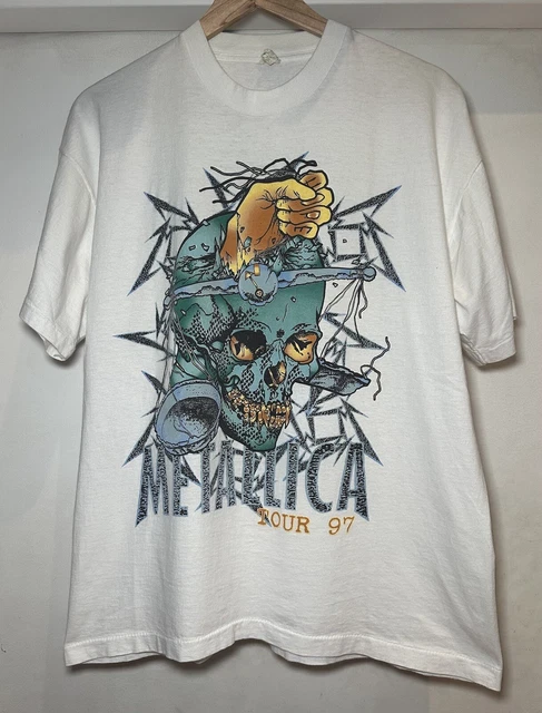 METALLICA 1997 TOUR T-Shirt Rare Vintage Pushead Double Sided $189.98 - PicClick CA