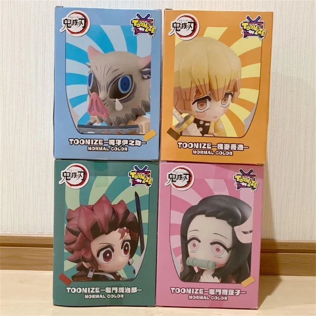 DEMON SLAYER TOONIZE Figura Tanjiro Nezuko Zenitsu Inosuke Set Colore ...