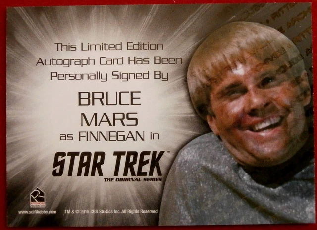 STAR TREK TOS 50. - BRUCE MARS - handsignierte LIMITIERTE EDITION ...