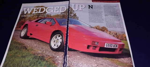 LOTUS ESPRIT BUYING guide reg G550UCN and B638RFA EUR 5,60 - PicClick IT