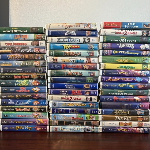 VINTAGE WALT DISNEY VHS Bundle Lot of 50 Black Diamond Masterpiece ...