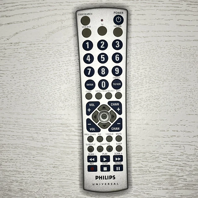 GENUINE PHILIPS REMOTE Control CL019 TV VCR DVD Cable Universal Tested ...