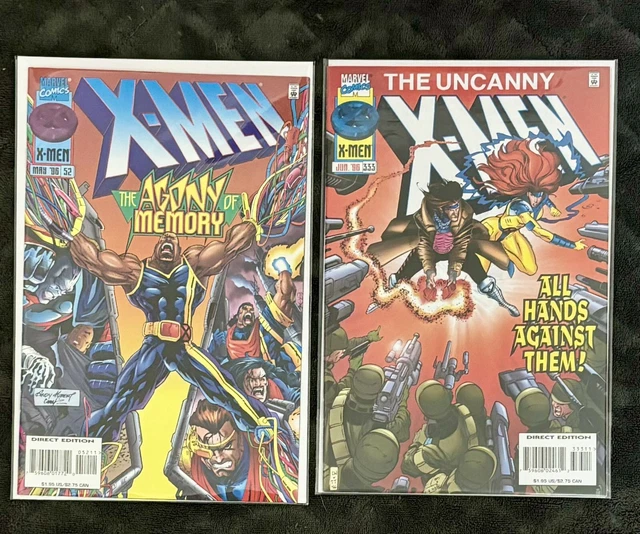 X-MEN #52 & UNCANNY X-MEN #333 1996 1st Cameo And Full Appearance of ...