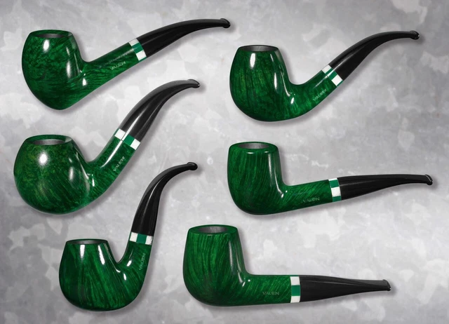 VAUEN PIPE CLOVER / Anneau Acrylique Blanc-Vert / 9 MM / 6 Modèles EUR ...