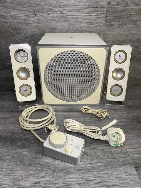 LOGITECH Z-4I SPEAKERS 2.1 Tested Working Please Read Description £29. ...