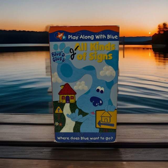 BLUES CLUES ALL Kinds of Signs VHS 2001 Nick Jr. Sign Language ASL ...