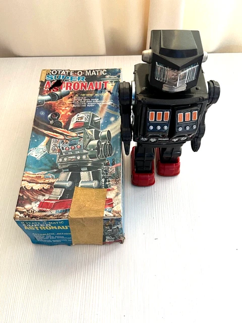 VINTAGE 1960S JAPAN Horikawa Machine Robot with Original Box Rotator ...