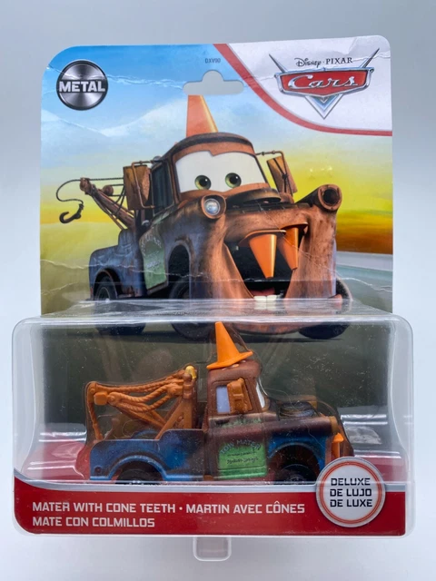 DISNEY PIXAR CARS Mater With Cone Teeth Tow Truck Mattel Deluxe Diecast ...