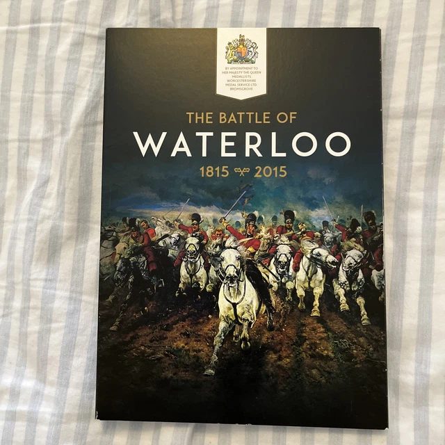 WATERLOO 200 THE Battle of Waterloo 1815 - 2015 Solid Bronze Medal + Album £5.92 - PicClick UK