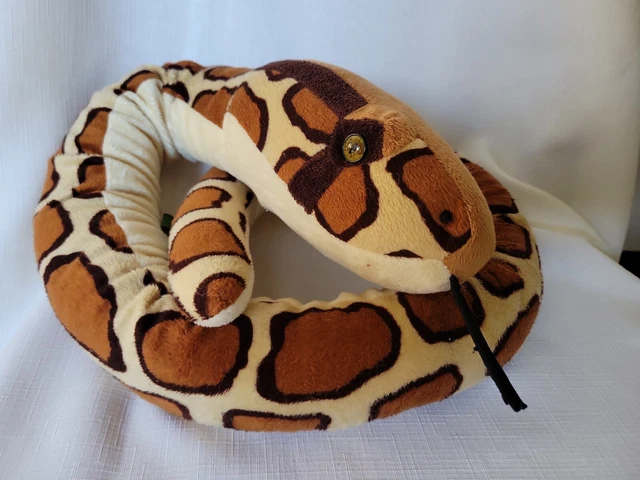 WILD REPUBLIC BURMESE Python Snake Huge Jumbo Plush Stuffed Animal Toy ...