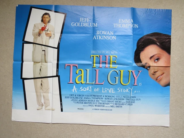 THE TALL GUY Original Quad Movie Cinema Film Poster Jeff Goldblum Emma ...