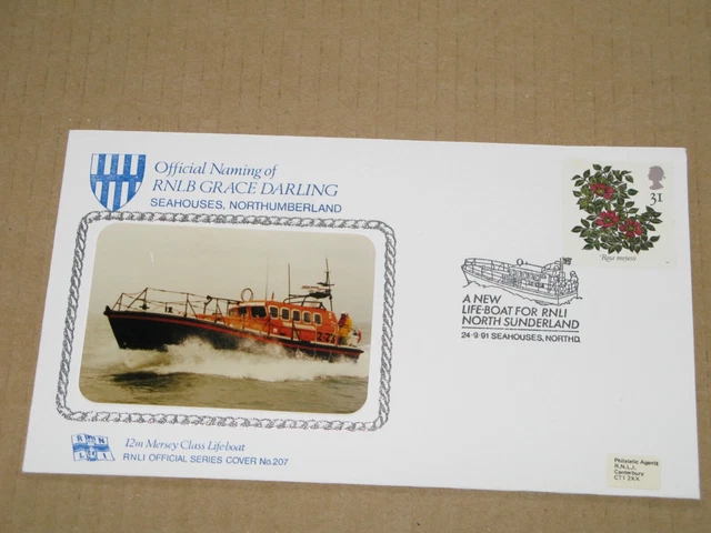 1991 GB COVER - RNLI Lifeboat Grace Darling - Seahouses, Northumberland ...