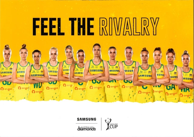 AUSTRALIAN NETBALL TEAM poster, champions, olympics, diamonds,world ...