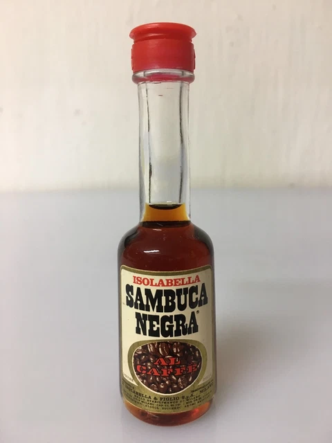 MIGNON MINIATURE ISOLABELLA Liquore Sambuca Negra Al Caffè 25cc 40% Vol ...