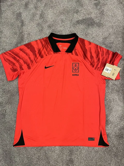 NIKE SOUTH KOREA 22/23 Authentic Soccer Jersey Red Mens Size 2XL DX9287 ...