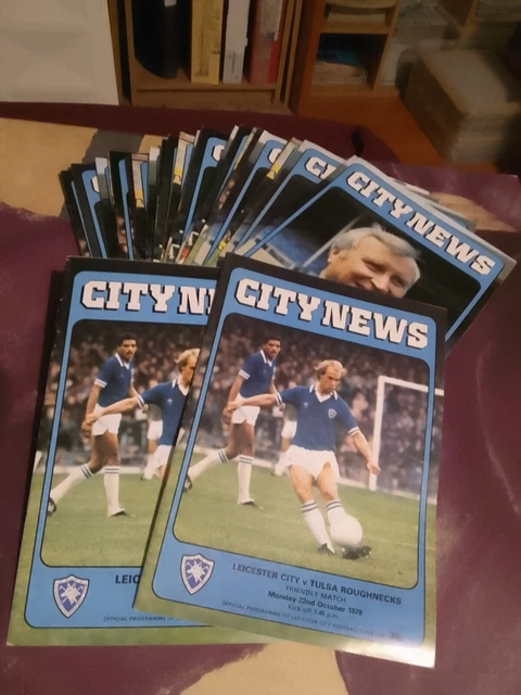 LEICESTER CITY HOME Football Programmes 1979/1980 (Complete) + Extra ...