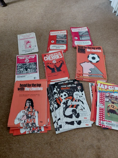 100-PLUS OLD AFC Bournemouth programmes 1953-1993 £3.30 - PicClick UK