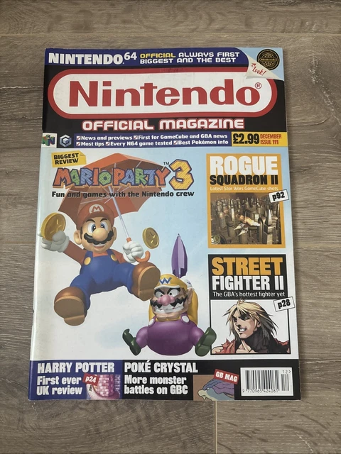 NINTENDO OFFICIAL MAGAZINE Issue 111 December 2001 Mario Party 3 Street ...