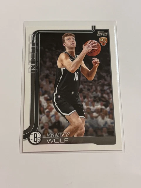 TOPPS 2025-26 NBA Baskeball Danny Wolf Rookie Brooklyn Nets Flagship ...