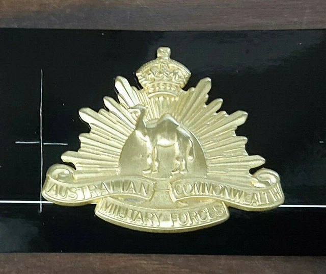 CAMEL CORPS HAT Badge Australian Army - Full Size Brass Metal ...