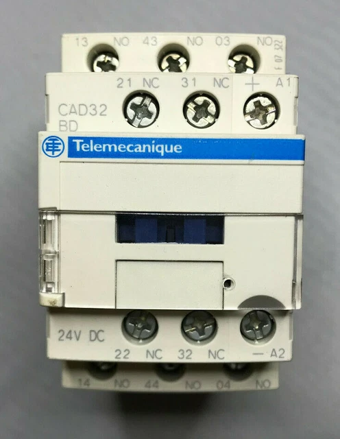 SCHNEIDER ELECTRIC TELEMECANIQUE CAD32BD auxiliary contactor 24V DC £51 ...